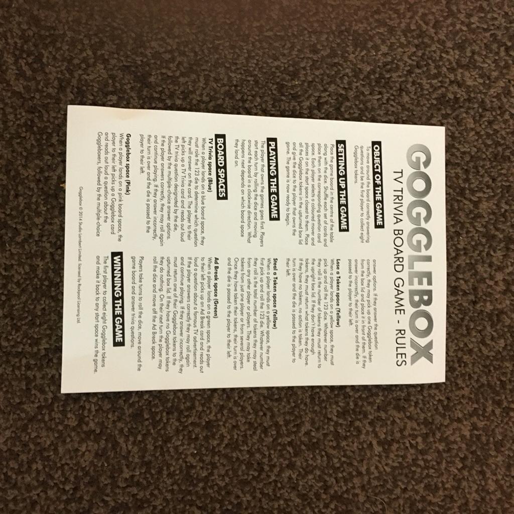 Gogglebox board game in WV11 Wolverhampton für £ 3,00 zum Verkauf ...
