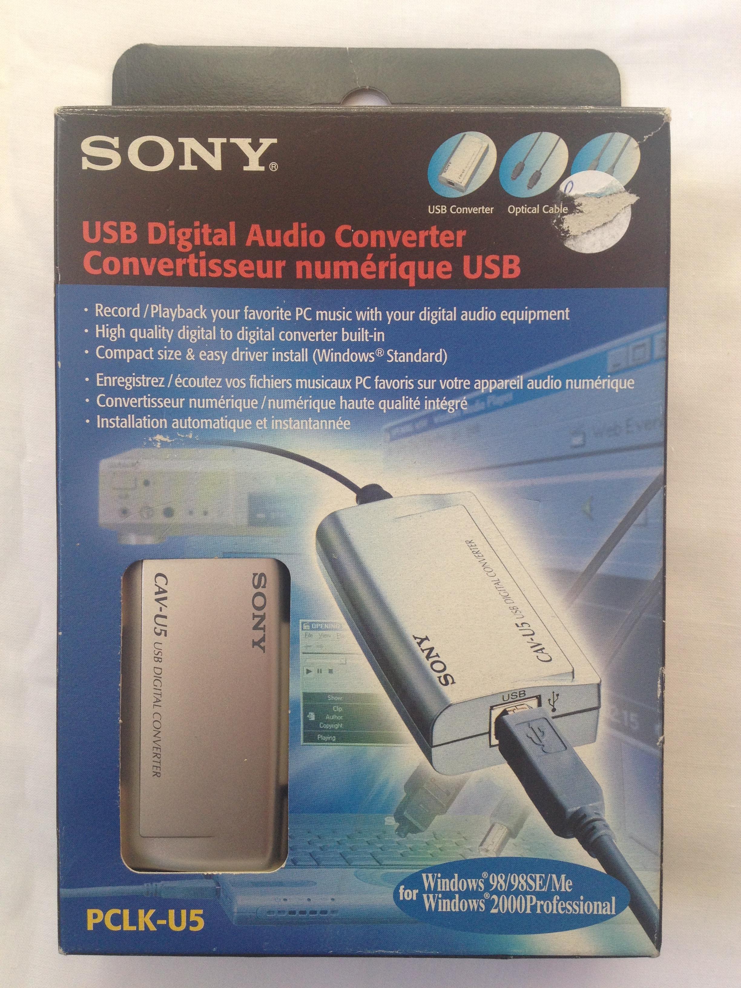 SONY PCLK-U5 PC USB DIGITAL AUDIO CONVERTER in WS2 Walsall for £2.00 ...