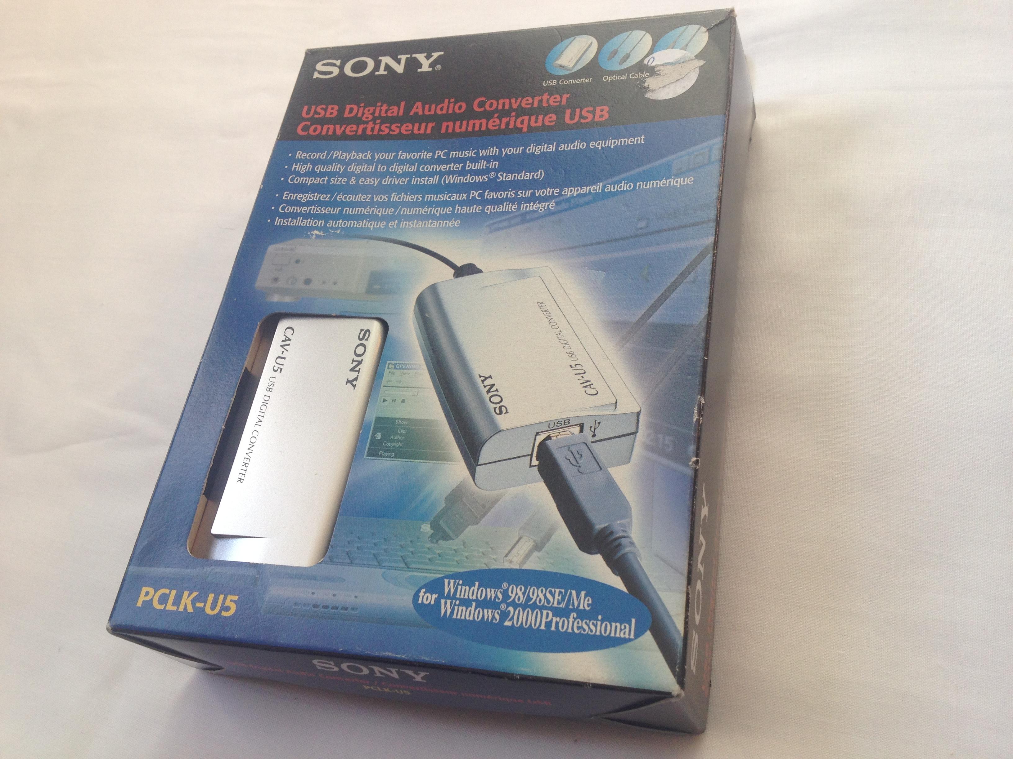SONY PCLK-U5 PC USB DIGITAL AUDIO CONVERTER in WS2 Walsall for £2.00 ...