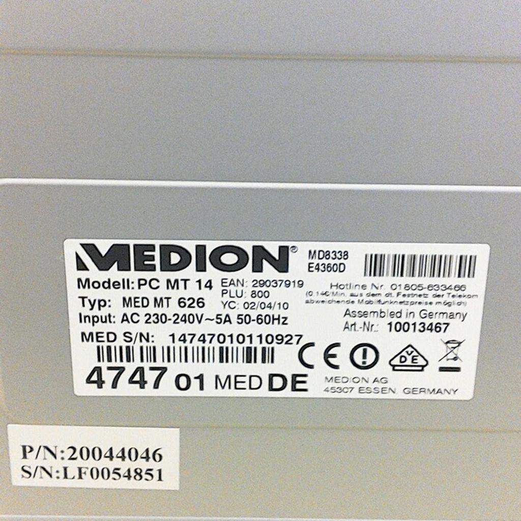 Computer Medion PC MT14 MD8338 E4360D VB in 58239 Schwerte for €50.00 ...