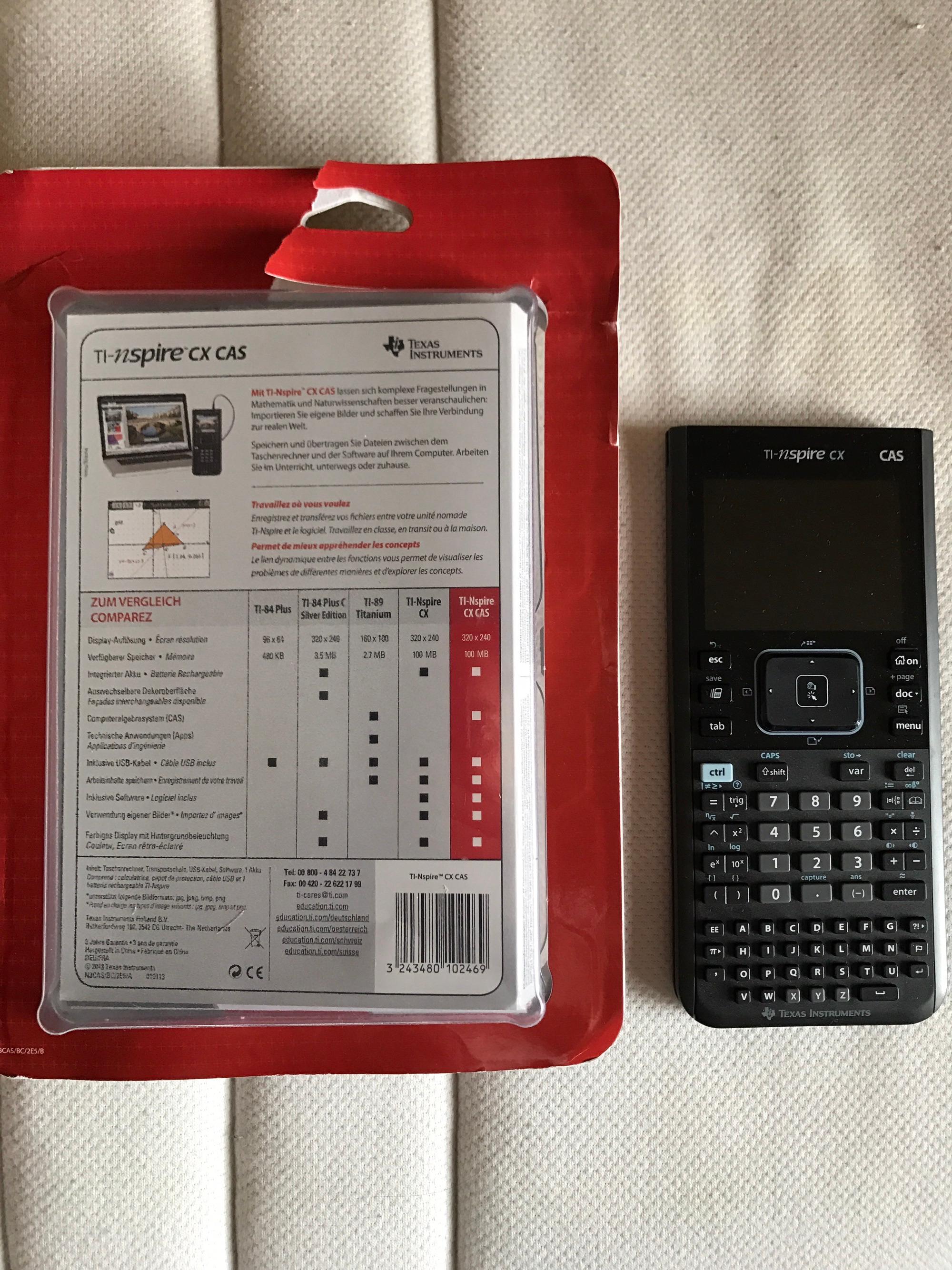 Texas Instruments TI-NSPIRE CX CAS in 64331 Weiterstadt für 100,00 ...