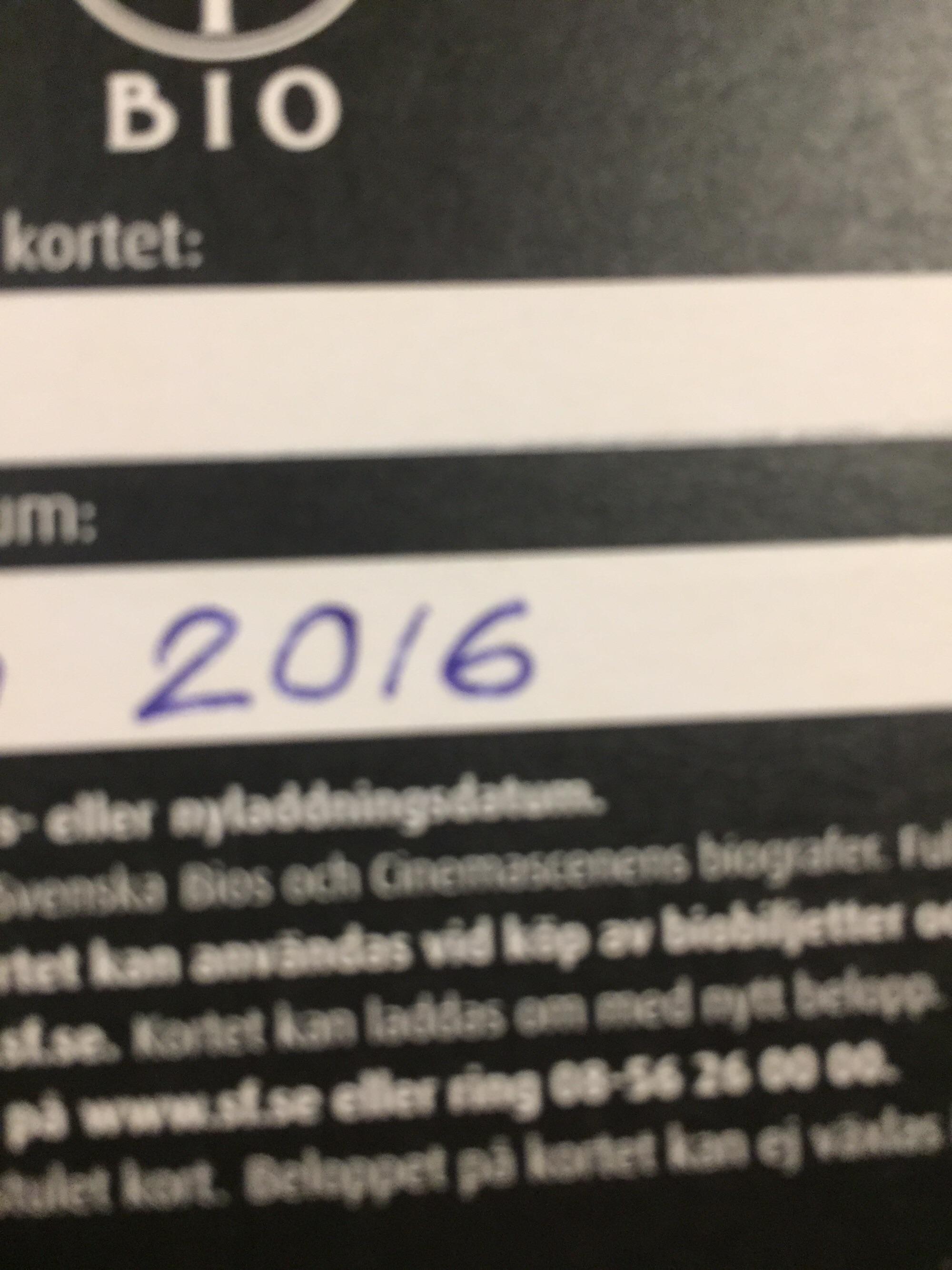 Bio kort in 26631 for SEK 100.00 for sale | Shpock