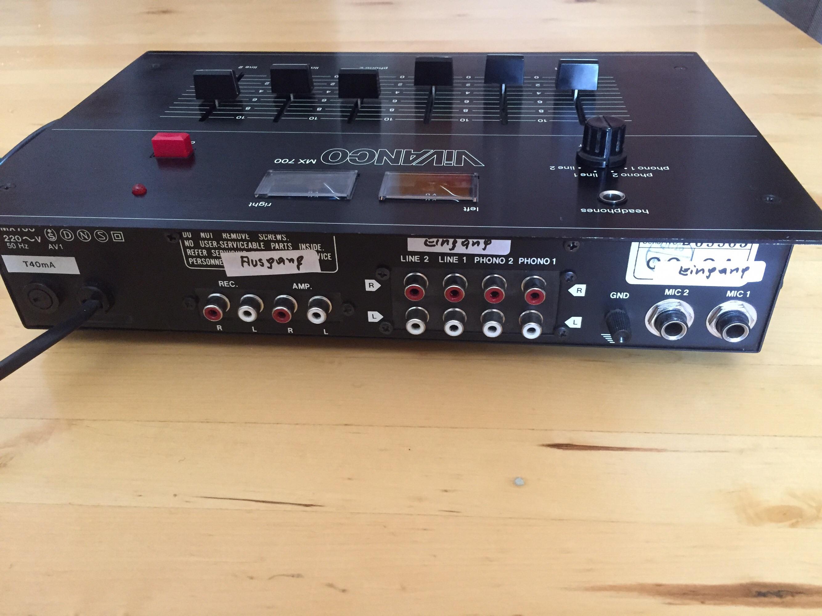 Vivanco MX 700 Mischpult Mixer in 6020 Innsbruck für € 29,00 zum ...