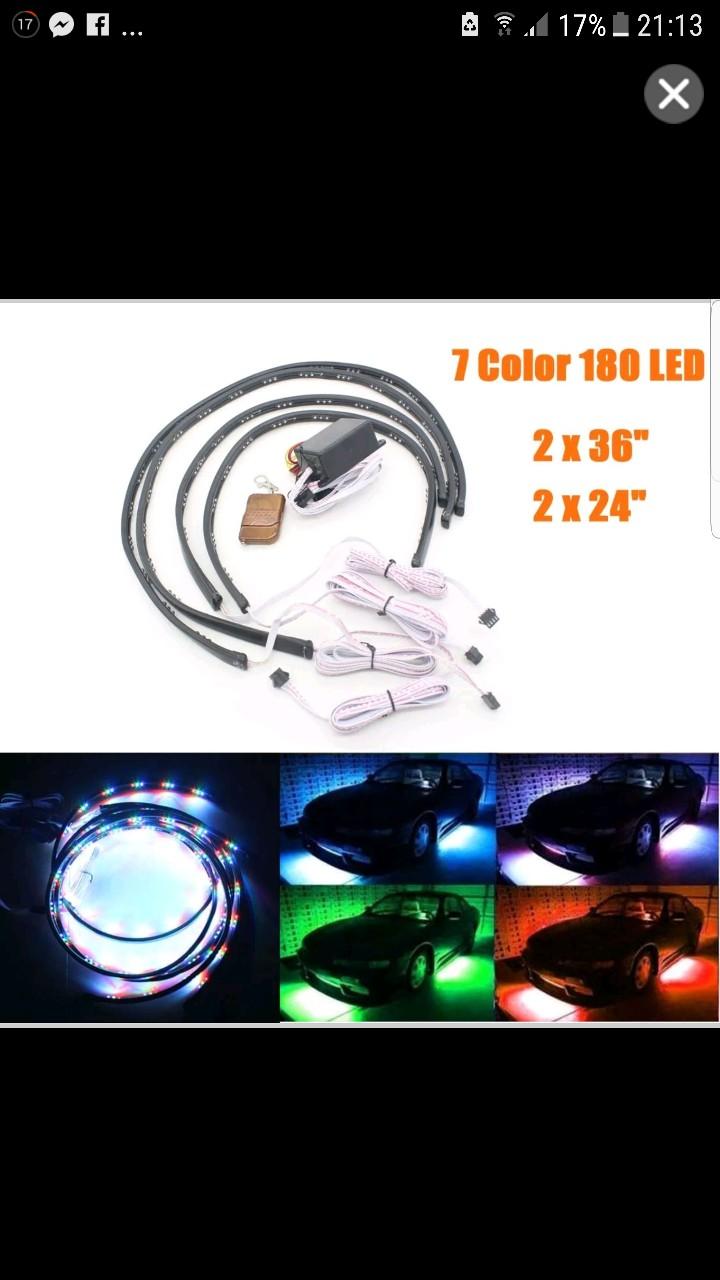 7 Colors LED Underbody Car Glow Neon Lights in ST5-Lyme for £20.00 for sale | Shpock