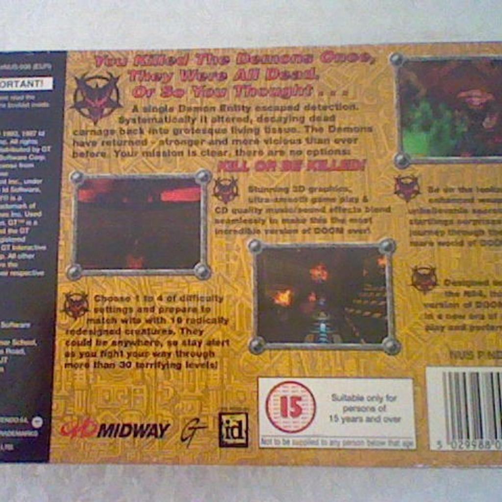 Nintendo gioco DOOM 64 videogame PAL N64 in 66034 Lanciano für 35,00 ... Nintendo gioco DOOM 64 videogame PAL N64 in 66034 Lanciano für 35,00 ...
