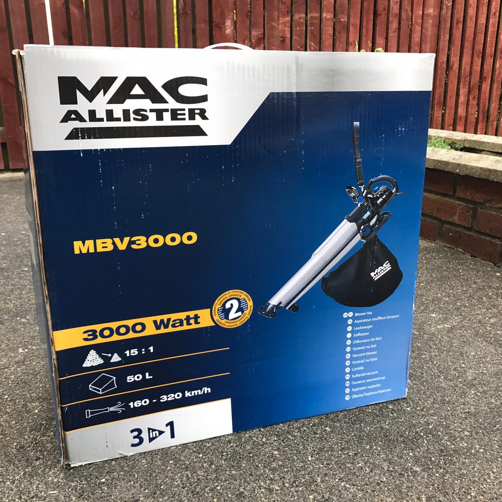 MacAllister MBV 3000 leaf blower in NE1 Tyne for £30.00 for sale | Shpock