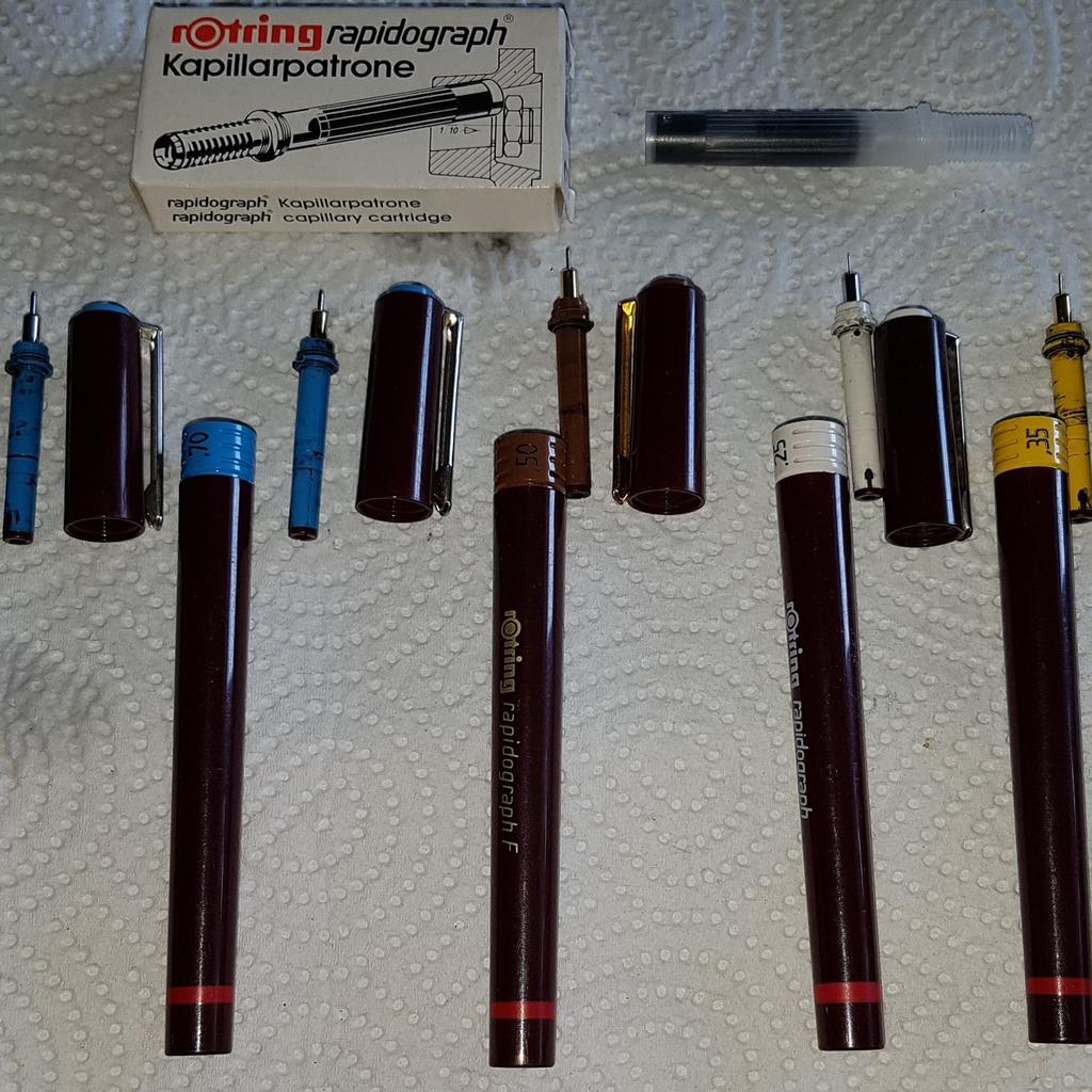 Rotring Rapidograph Schablonen Patronen in 12627 Berlin für 13,00 € zum ...