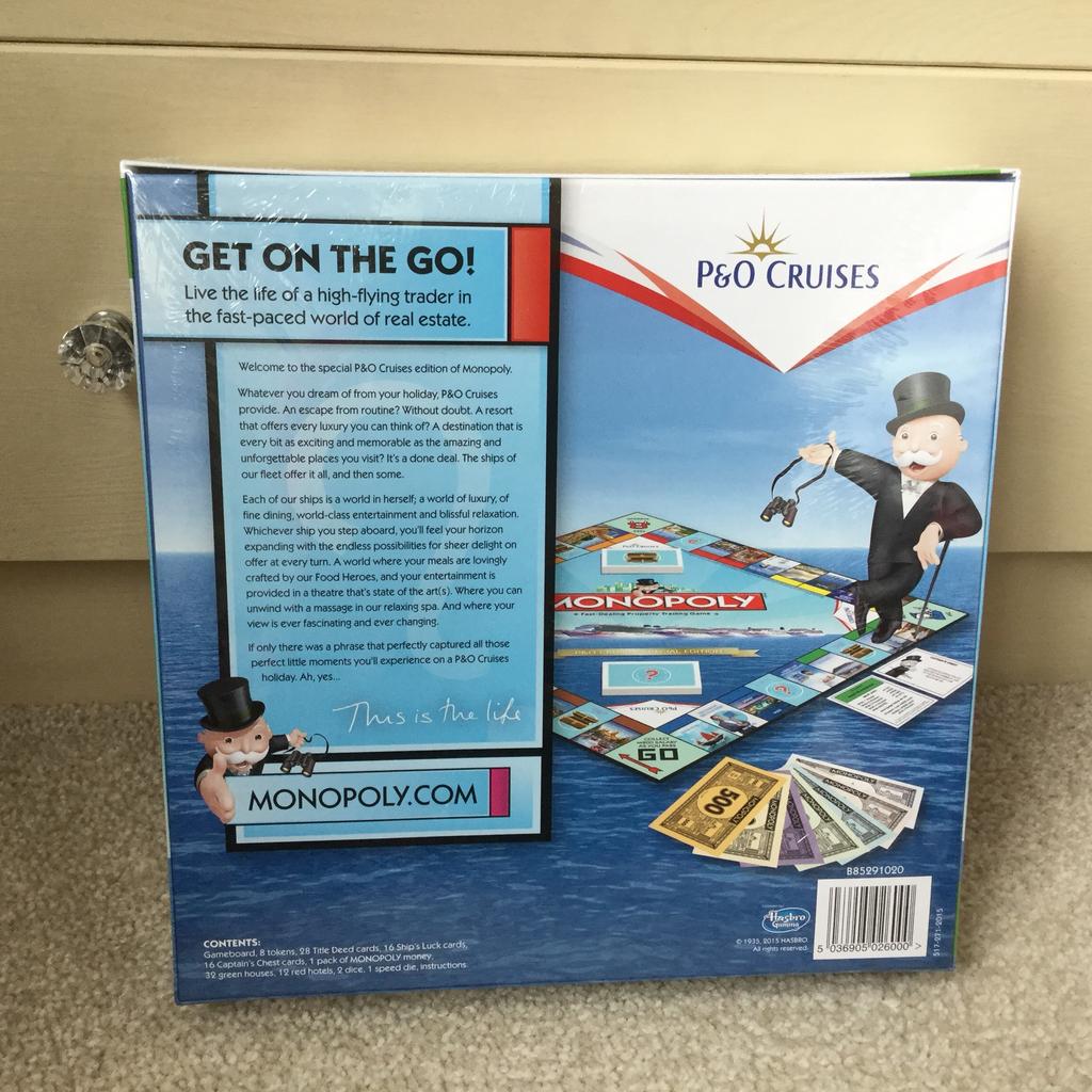 Monopoly - P&O Cruises Special Edition in DN11 Wadworth für £ 25,00 zum ...