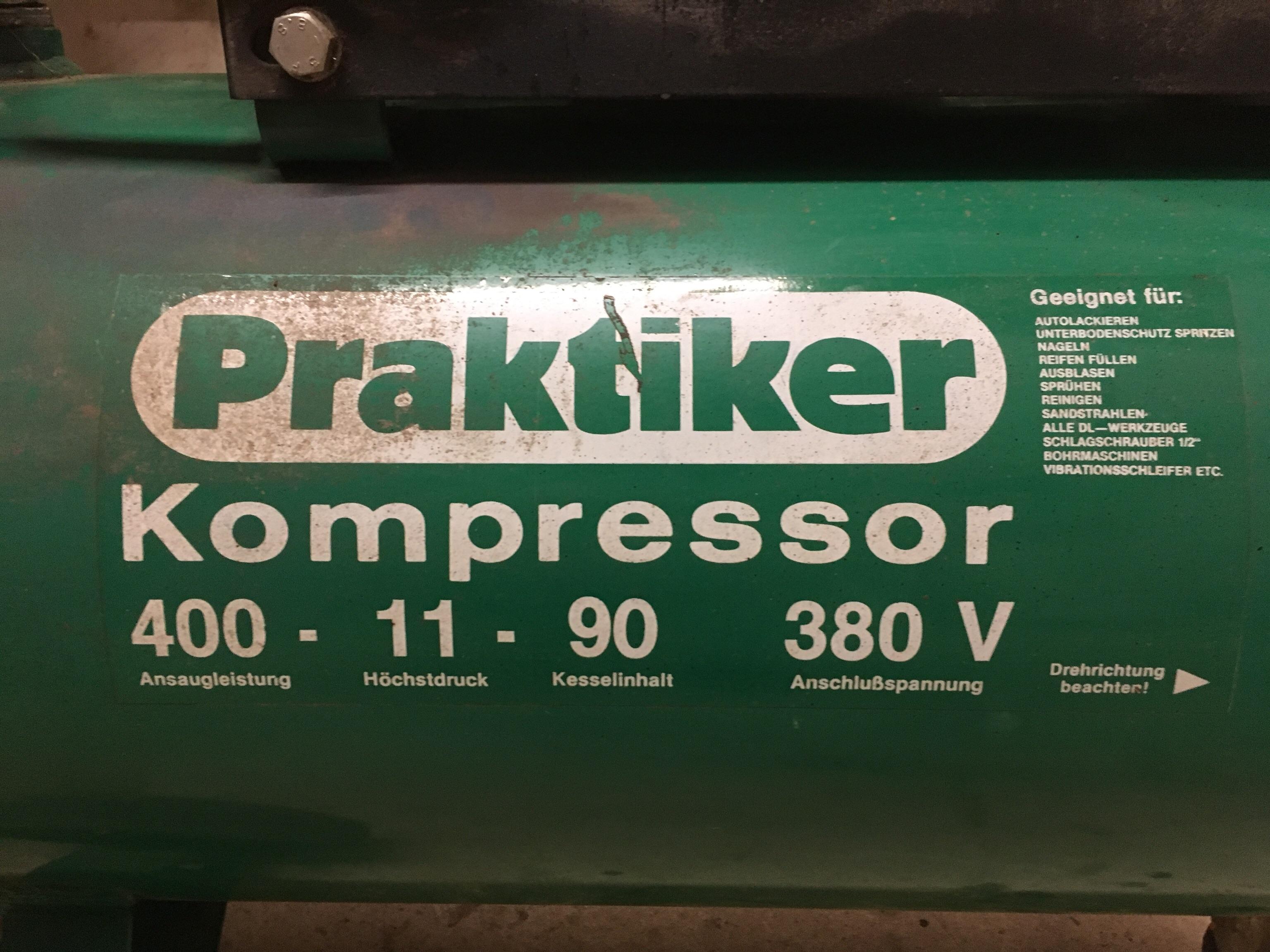 Praktiker Kompressor in 56729 Luxem für 100,00 € zum Verkauf | Shpock DE