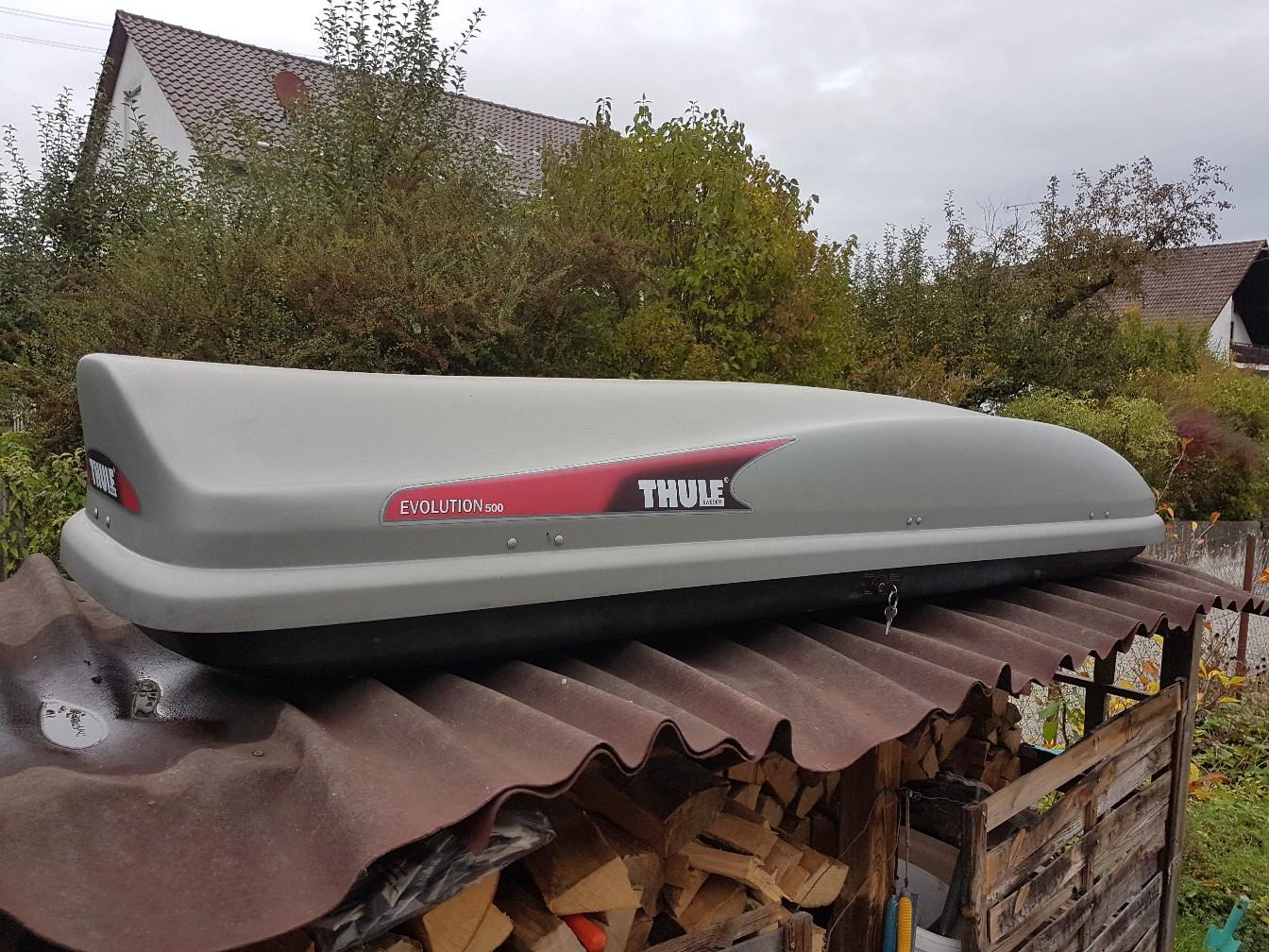 Dachbox Thule Evolution 500+Dachgepäckträger in 86420 Diedorf für 180 ...