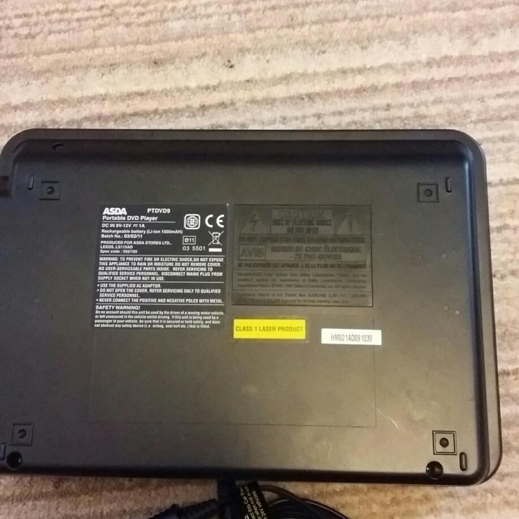 Asda portable dvd player in WA4 Warrington für £ 12,00 zum Verkauf ...