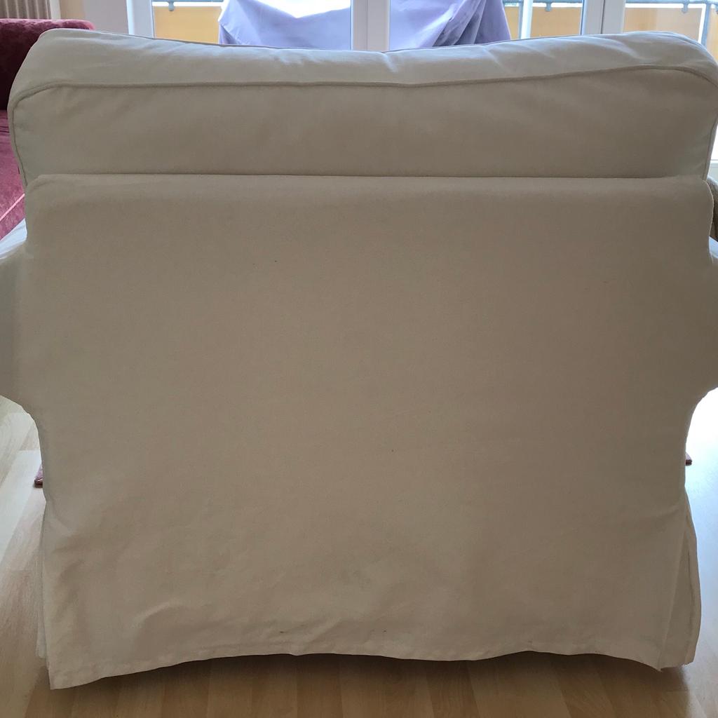 Ikea Ektorp Sessel weiß mit Fußhocker in 63768 Hösbach für 89,00 € zum ...