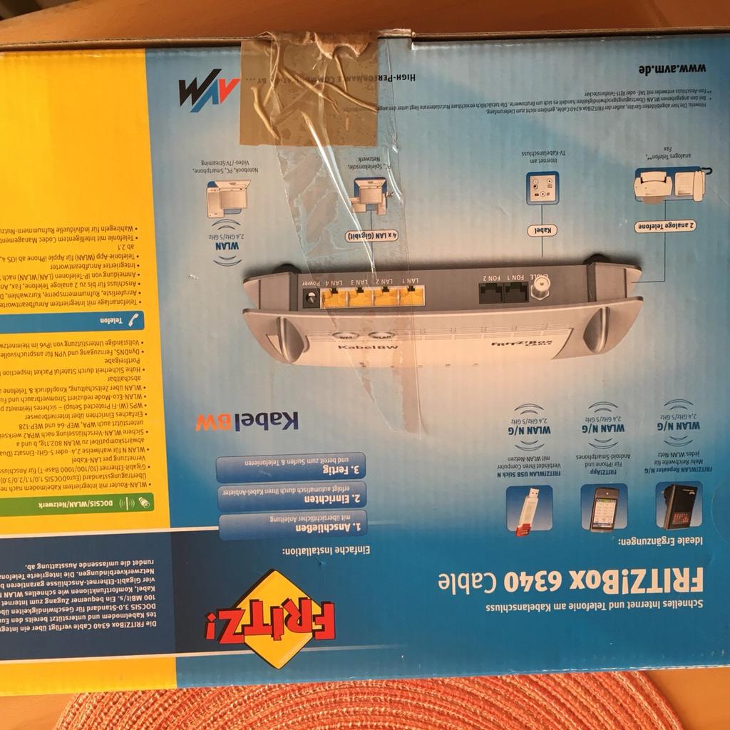 Fritz!Box 6340 Cable in 66871 Theisbergstegen für € 30,00 zum Verkauf ...