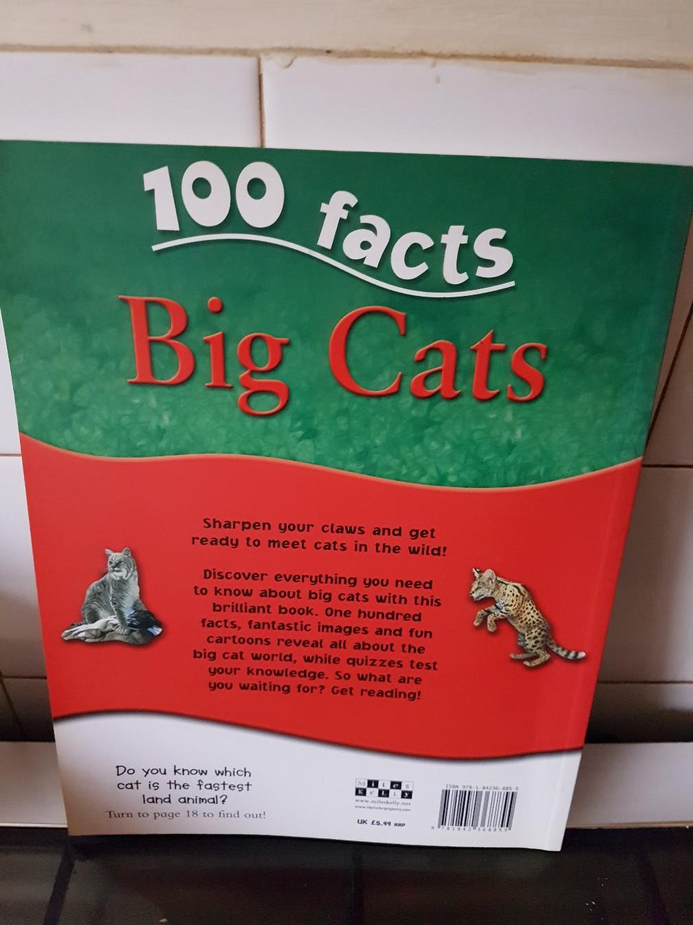 100 Facts Big Cats in SK10 Macclesfield für 1,50 £ zum Verkauf | Shpock DE