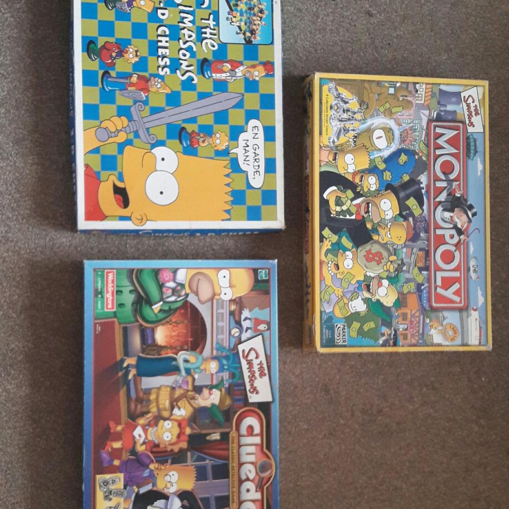 Simpsons board games, chess, monopoly, cludo in B23 Birmingham for £15. ...