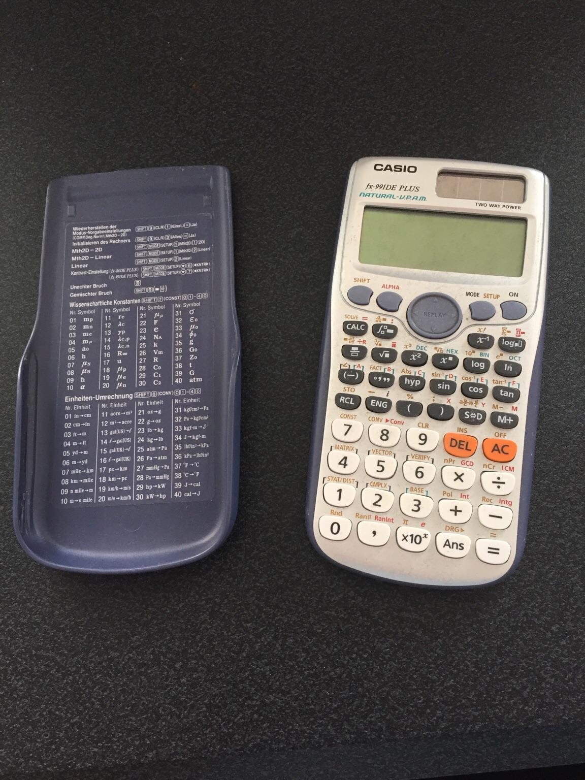 Casio Taschenrechner fx-991DE Plus in 47652 Weeze für 15,00 € zum ...