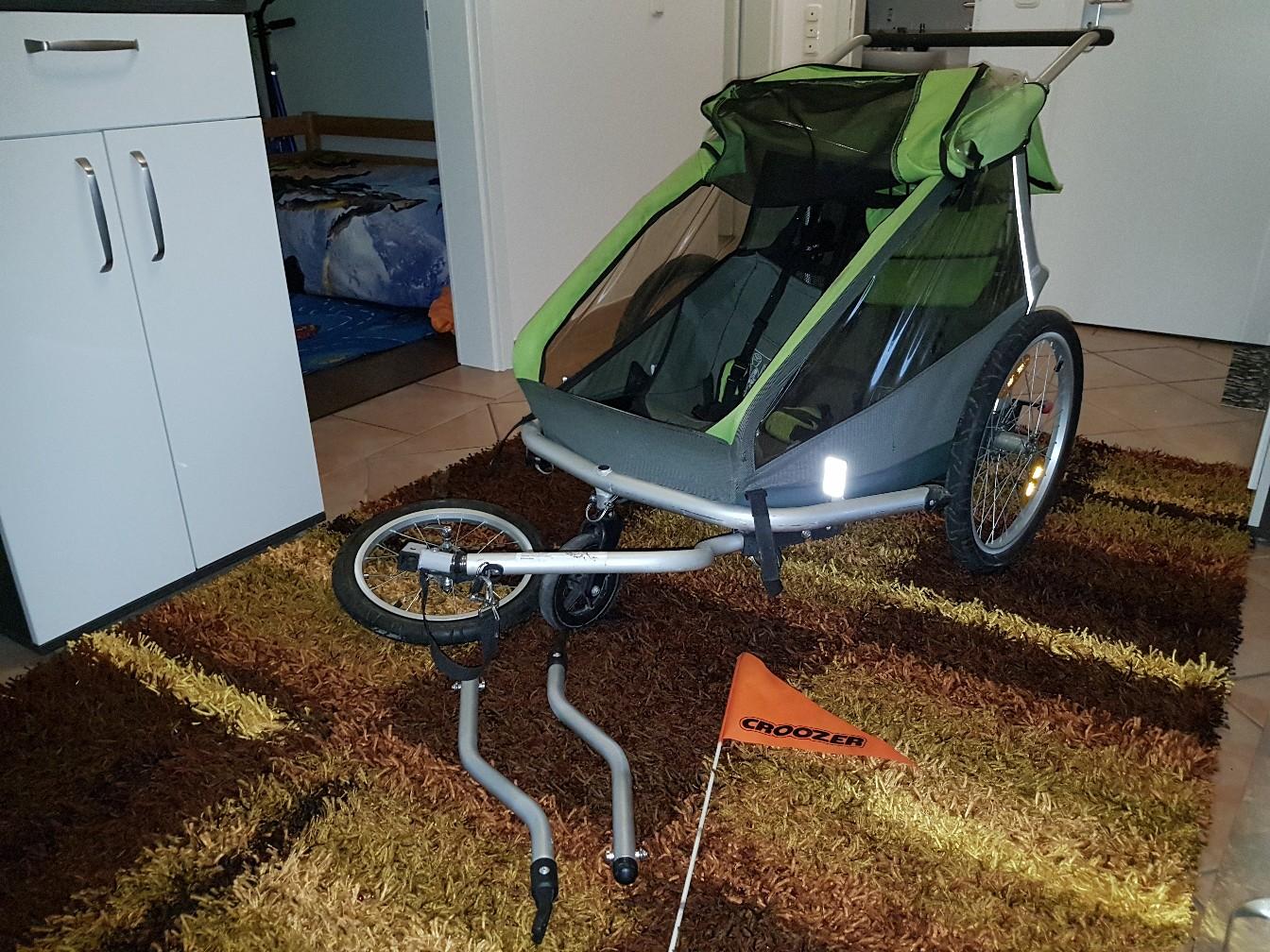 Fahrradanhänger Croozer Kids for 2 (grün) in 85551 Kirchheim bei ...