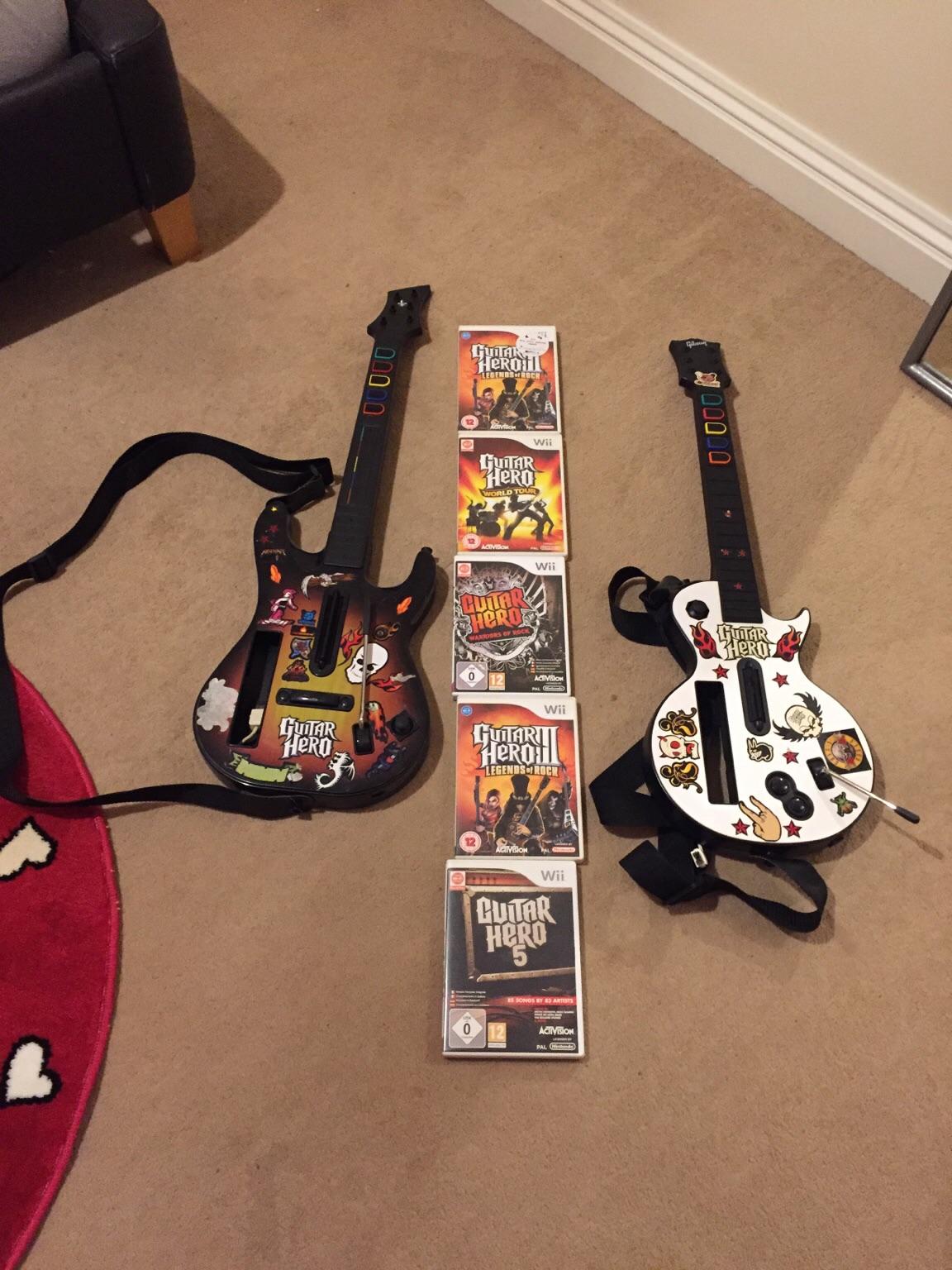 Wii guitar hero job lot in DT2 Crossways für 20,00 £ zum Verkauf ...