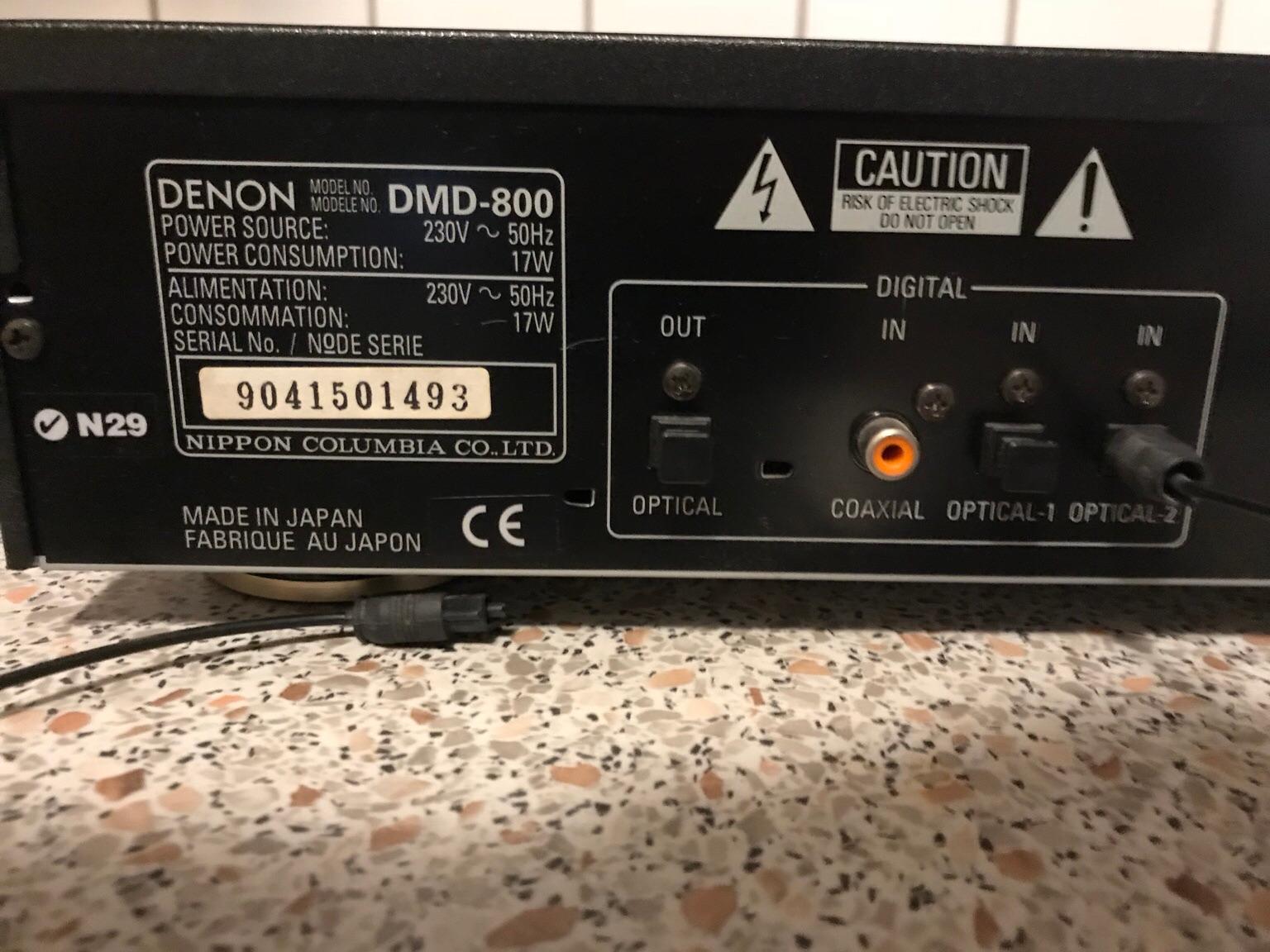 Denon DMD-800 Mini Disc Recorder in 6922 Wolfurt für 70,00 € zum ...