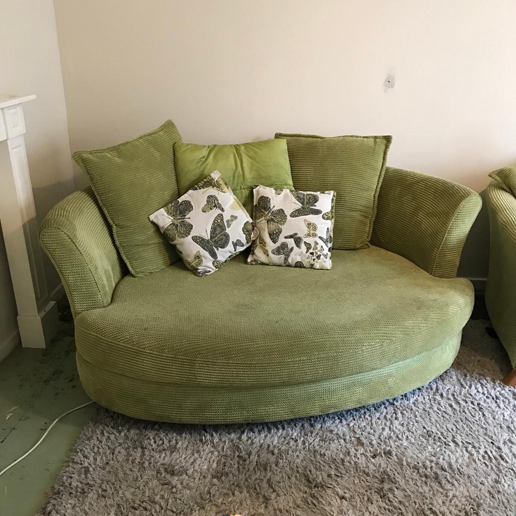 Dfs green cuddle chair store