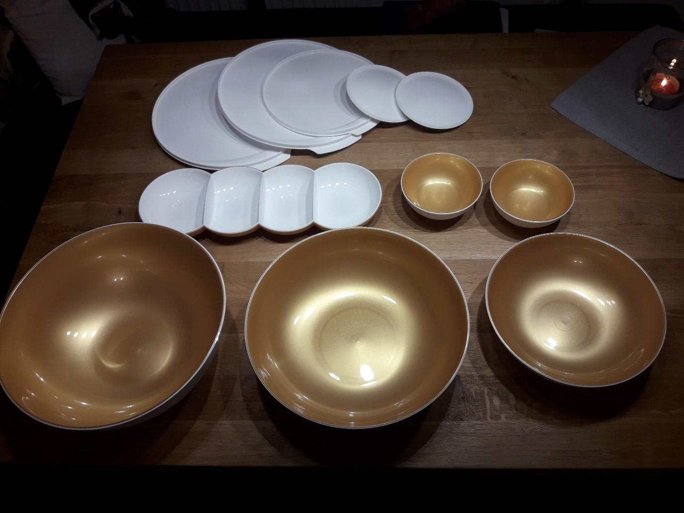 Tupperware Allegra Set weiß/gold in 6773 Außervens für 79,00 € zum ...