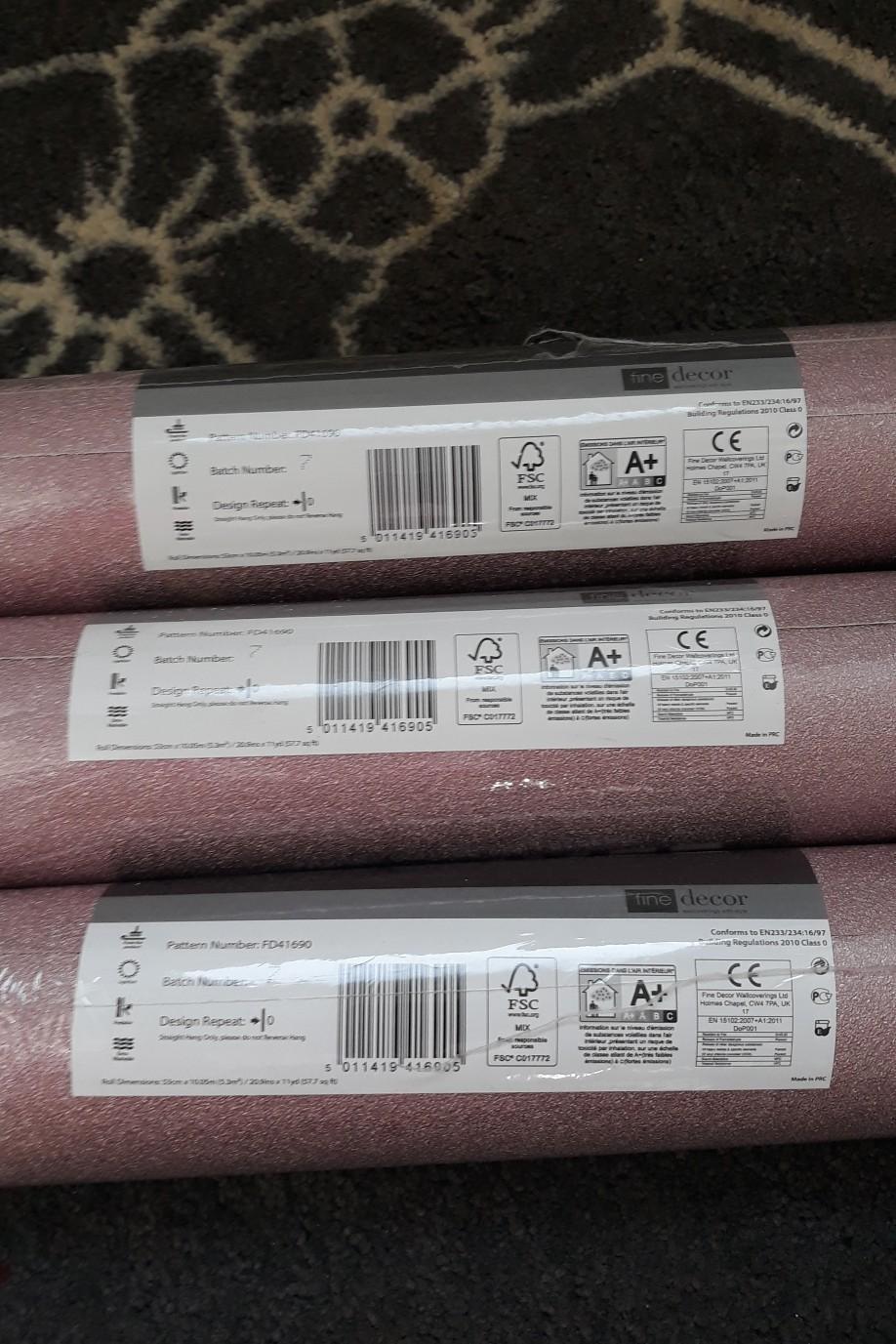 5 luxury pink glitter wallpaper in NN5 Northampton für 30,00 £ zum ...
