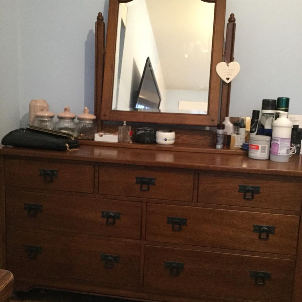 Sherry oak double two cabinets drawer dresser in NN15 Kettering für 395 ...