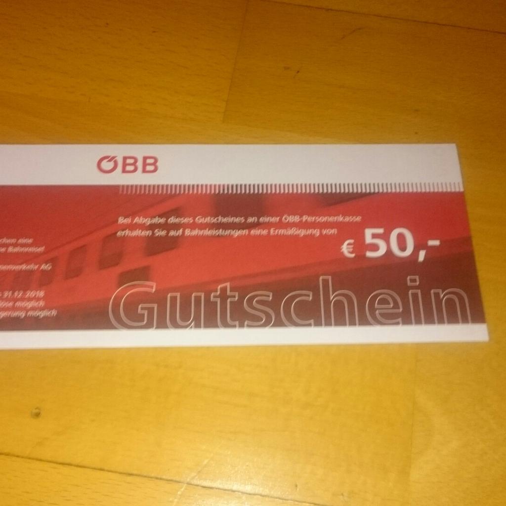 ÖBB Gutscheine in 6890 Lustenau für 50,00 € zum Verkauf | Shpock DE