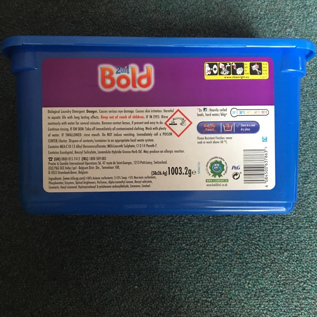 New Bold 2 in 1 Pearls 38 Washing Tablets in B45 Birmingham for £6.00 ...