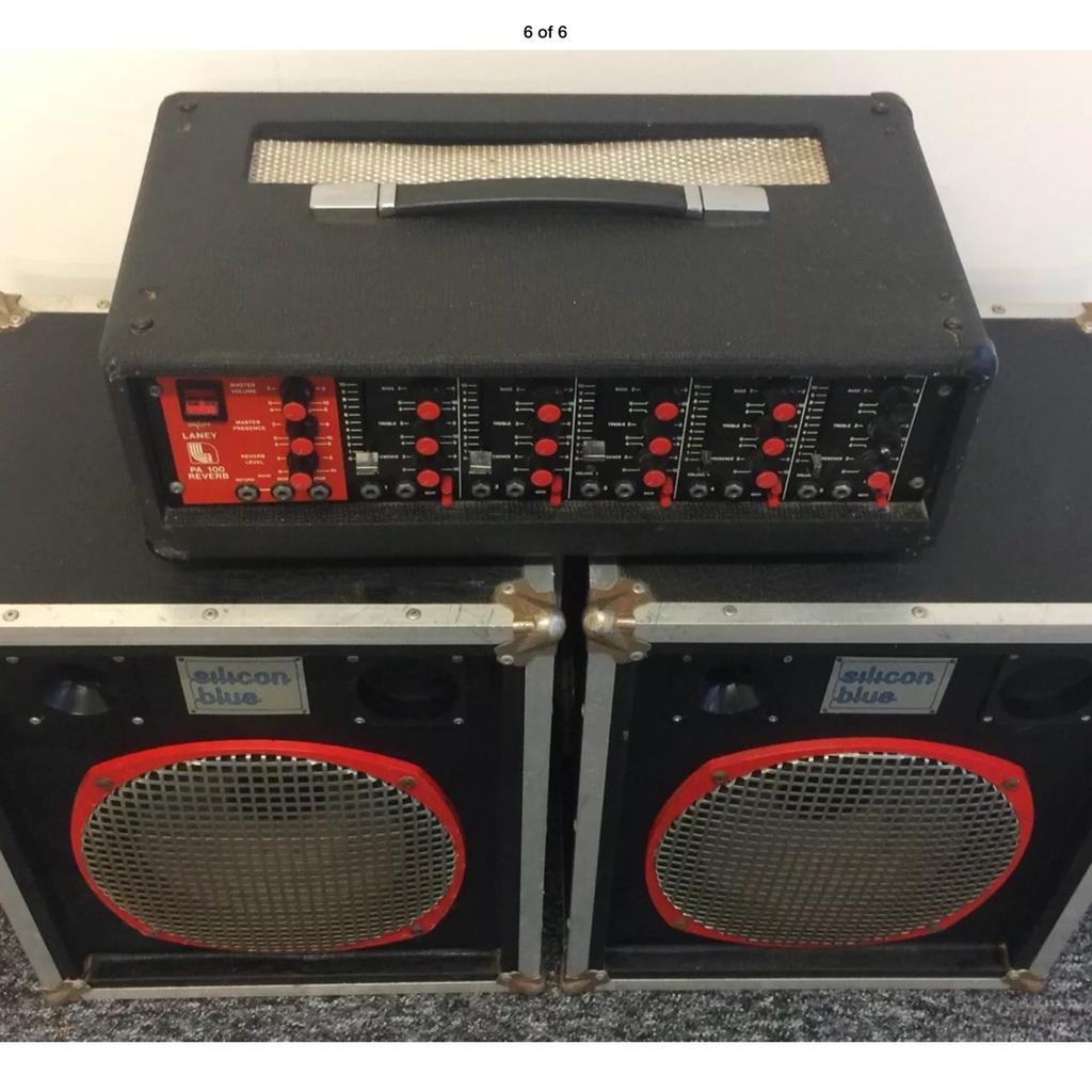 Laney PA 100 Reverb Amplifier Full System in BL3 Bolton for £35.00 for ...