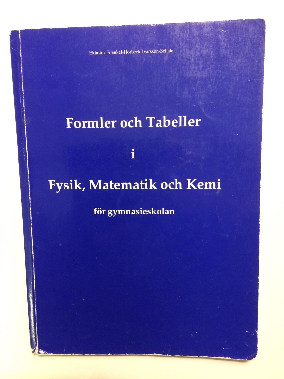 Formelsamling matematik kemi fysik gymnasie in 50452 Borås for SEK 1.00 ...