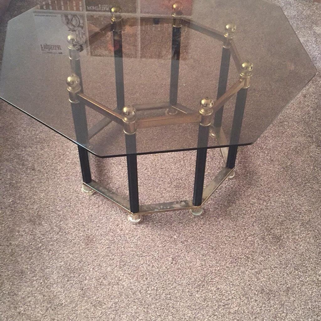 Octagon shaped glass coffee table in PR7 Chorley for £10.00 for sale ...