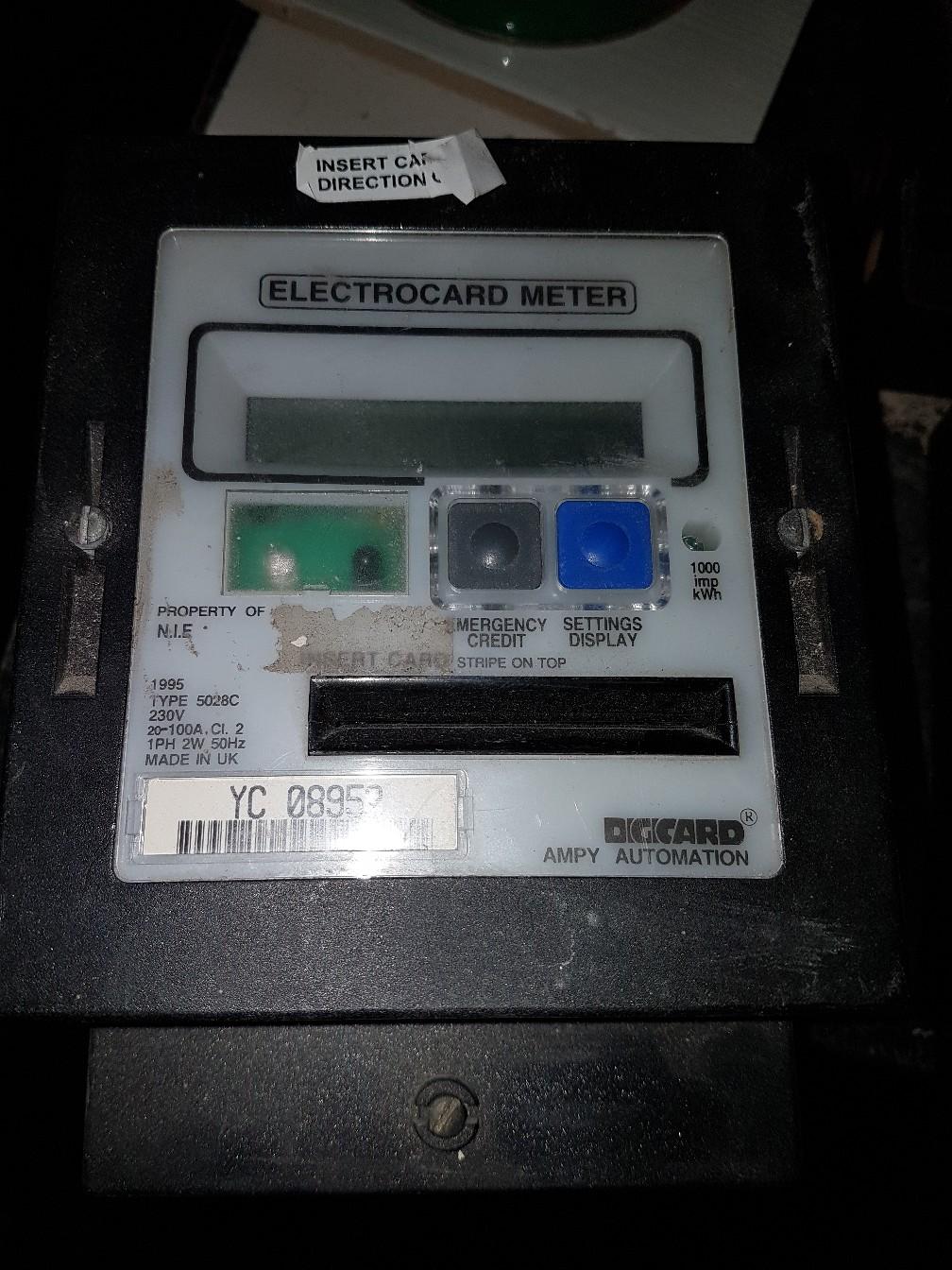 Prepayment electric card token meters in WV14 Wolverhampton für 30,00 ...