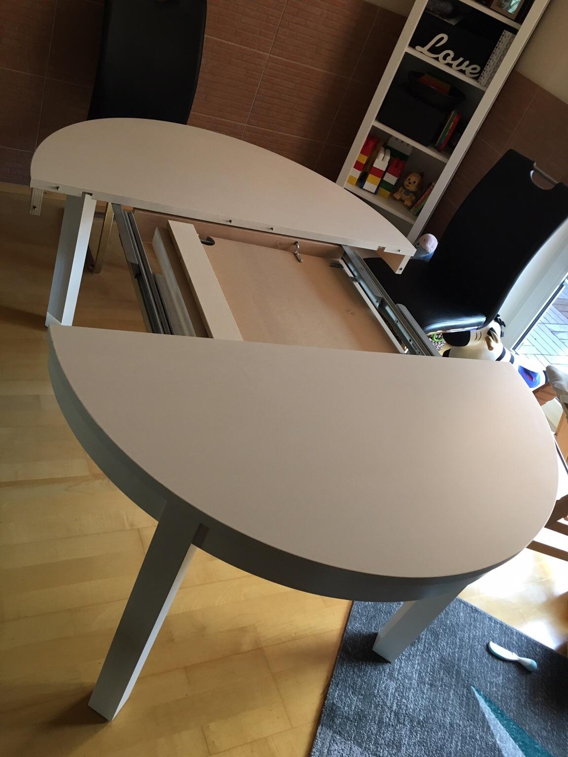 Verwunderlich Ikea Tisch Rund Weiss Ausziehbar Bild
