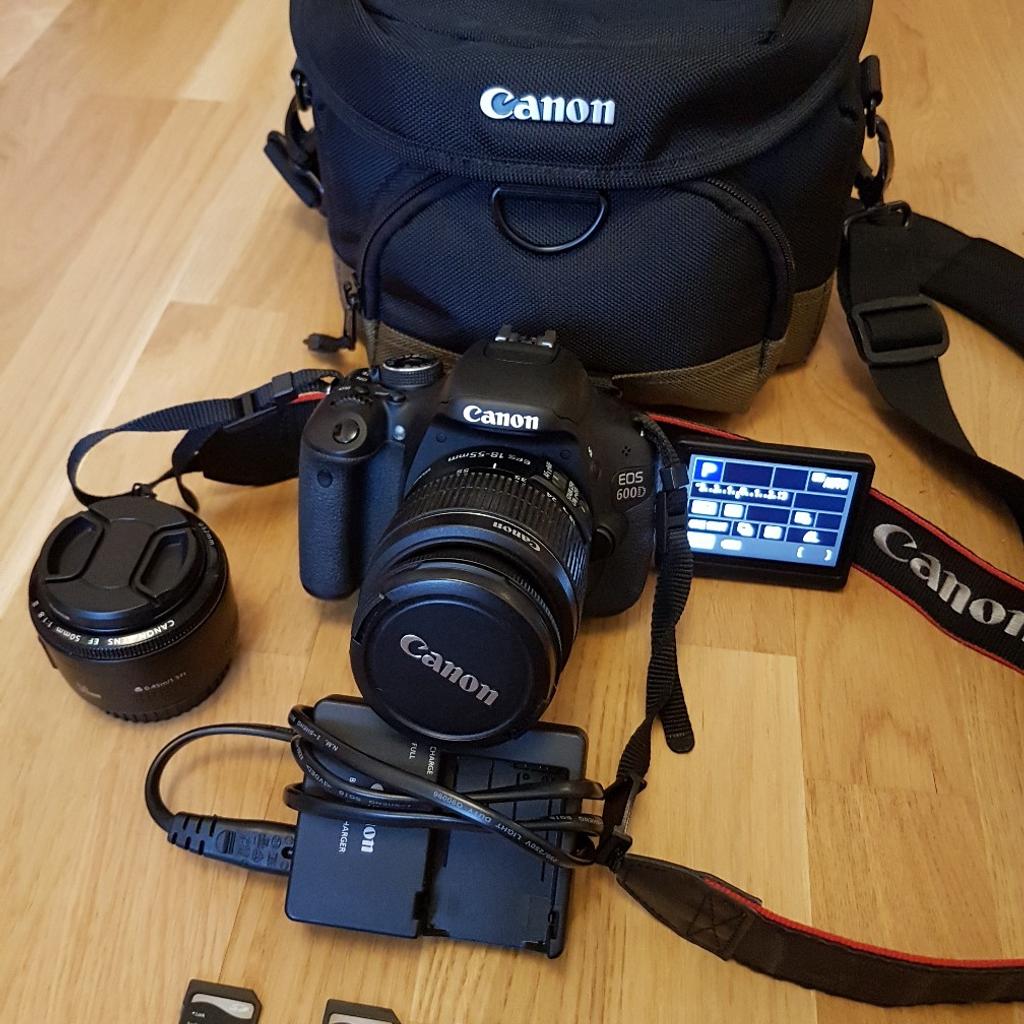 Canon EOS 600D + EF-S 18-55 IS II in 433 36 Partille kommun für 5.000 ...