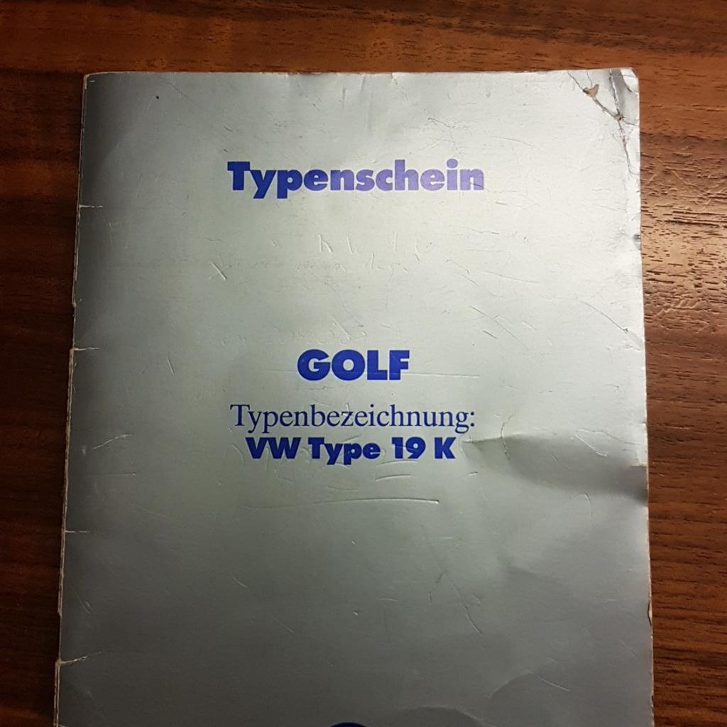 Typenschein vw in 6491 Schönwies für € 100,00 zum Verkauf | Shpock AT