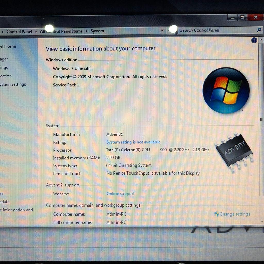 Advent Laptop 15.6", Windows 7, Office 2013 in Calderdale for £70.00 ...
