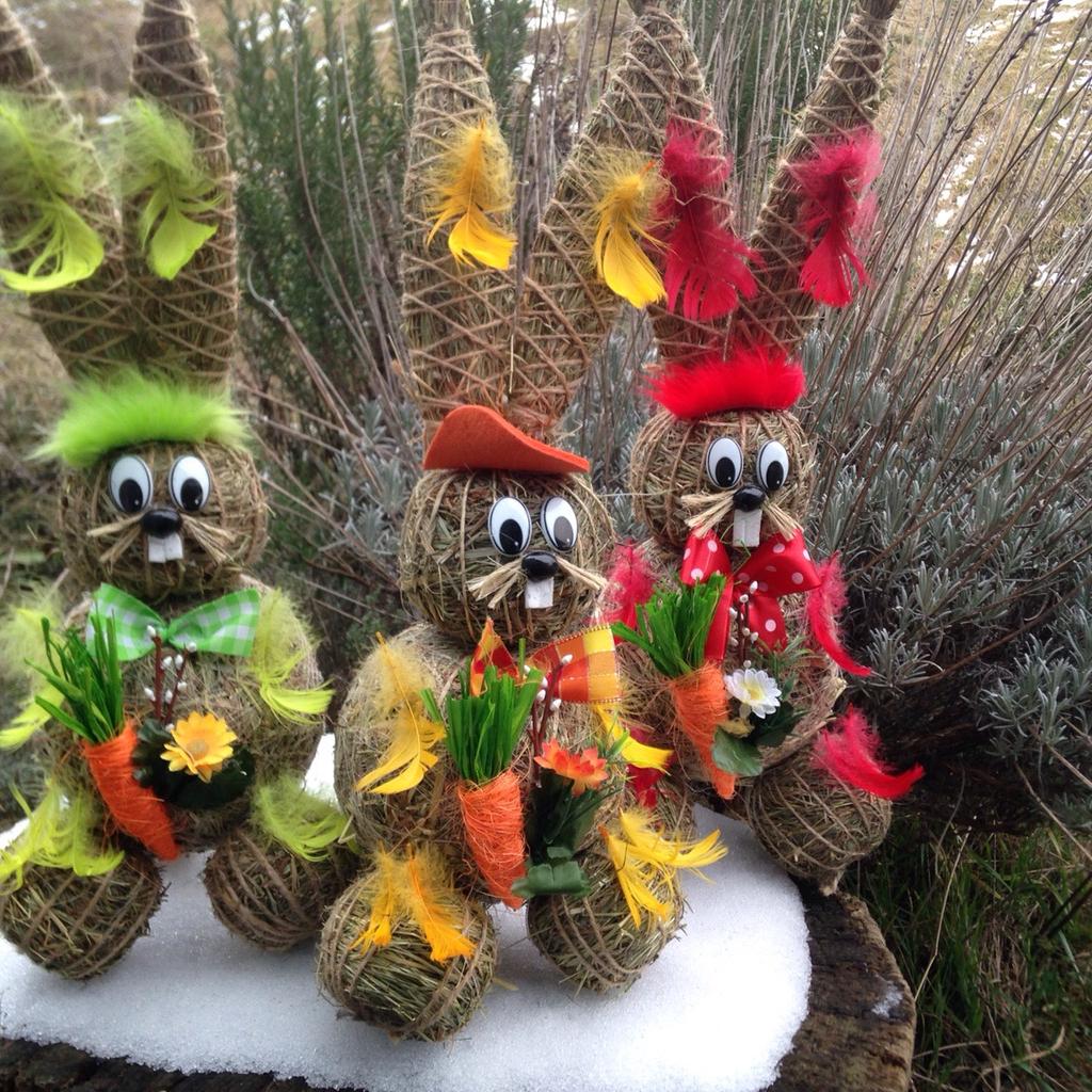 Osterhase Stroh Heu Hase Ostern in 2752 Gemeinde Wöllersdorf ...