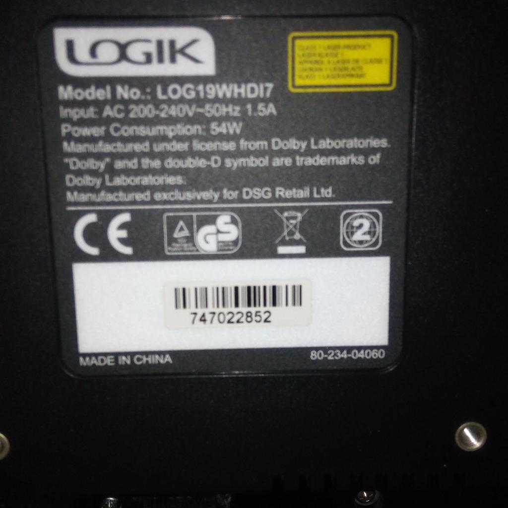 Logik HD HDMI DVB TV in B69 Sandwell for £30.00 for sale | Shpock
