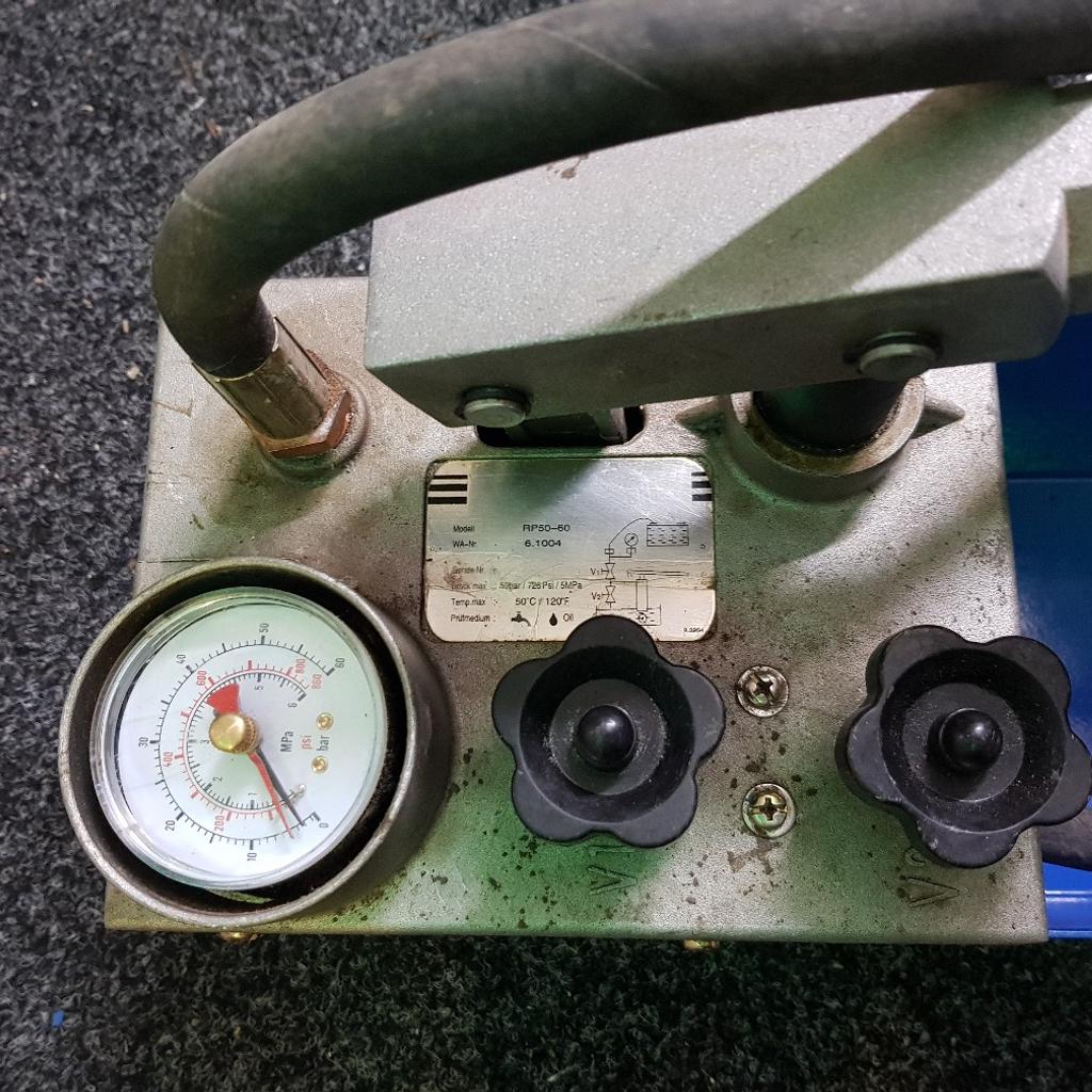 Prufpumpe RP 50 hydrostatic hand test pump in B97 Redditch für 40,00 ...