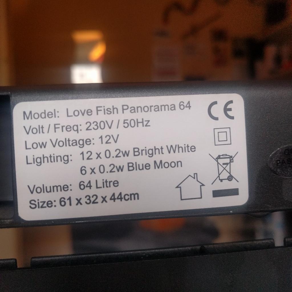Love Fish Panorama 64 Litre Glass Fish Tank in N7 Islington für £ 50,00 ...