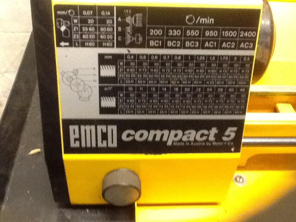 Emco Compact 5 Lathe in OL3 Oldham für £ 550,00 zum Verkauf | Shpock AT