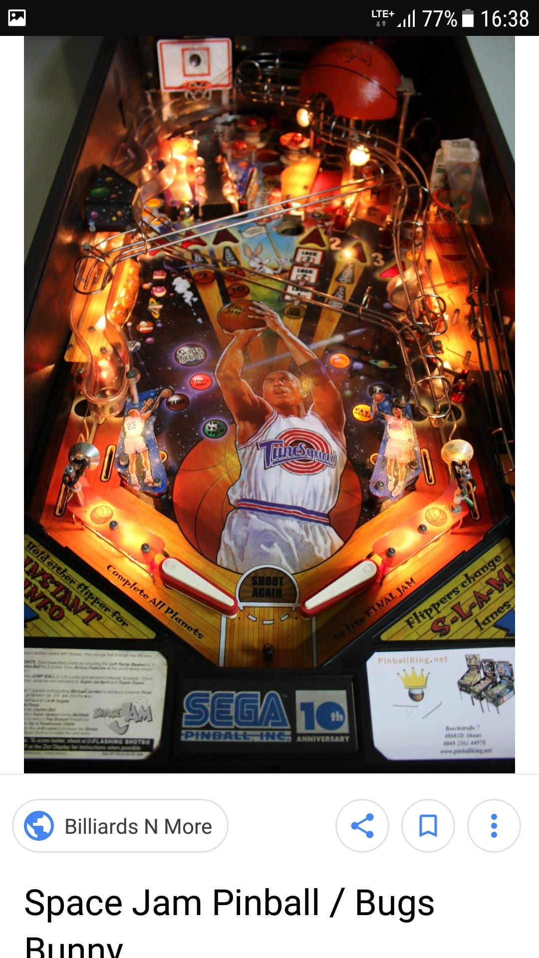 Flipper, Pinball, Space Jam in 6292 Finkenberg für 1.950,00 € zum ...