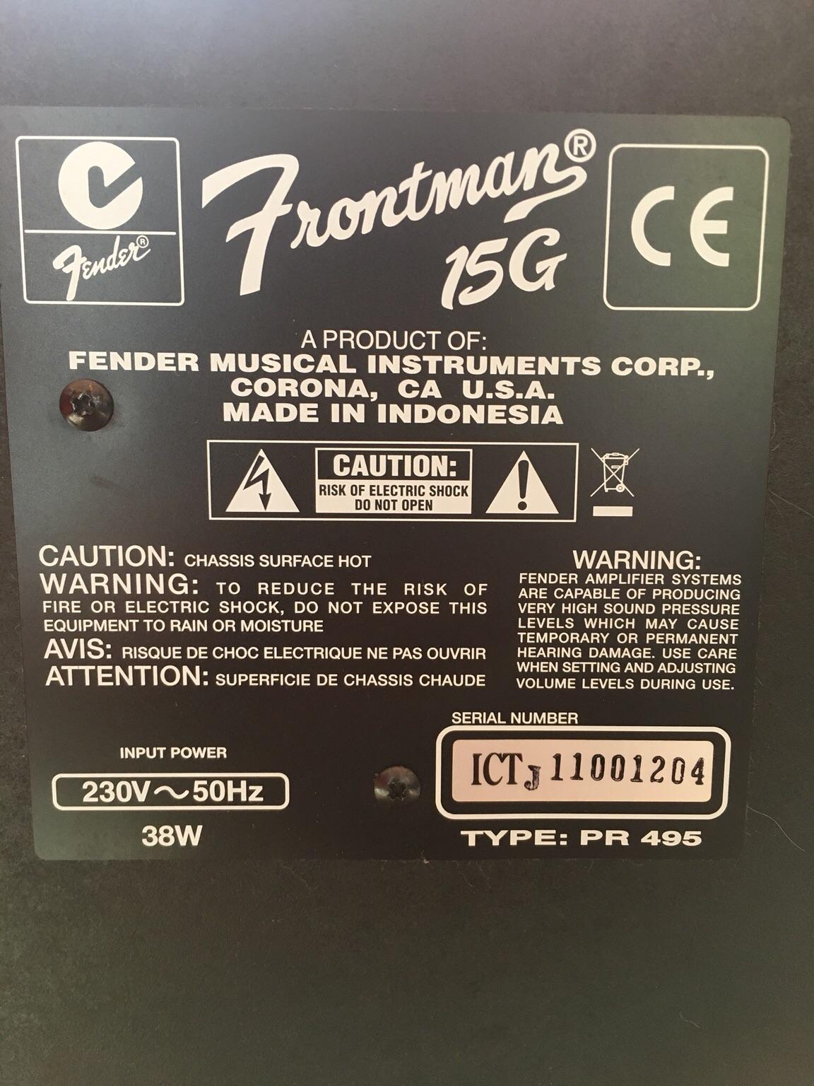 Frontman 15g electronic guitar amplifier in SW19 Merton für £ 40,00 zum ...