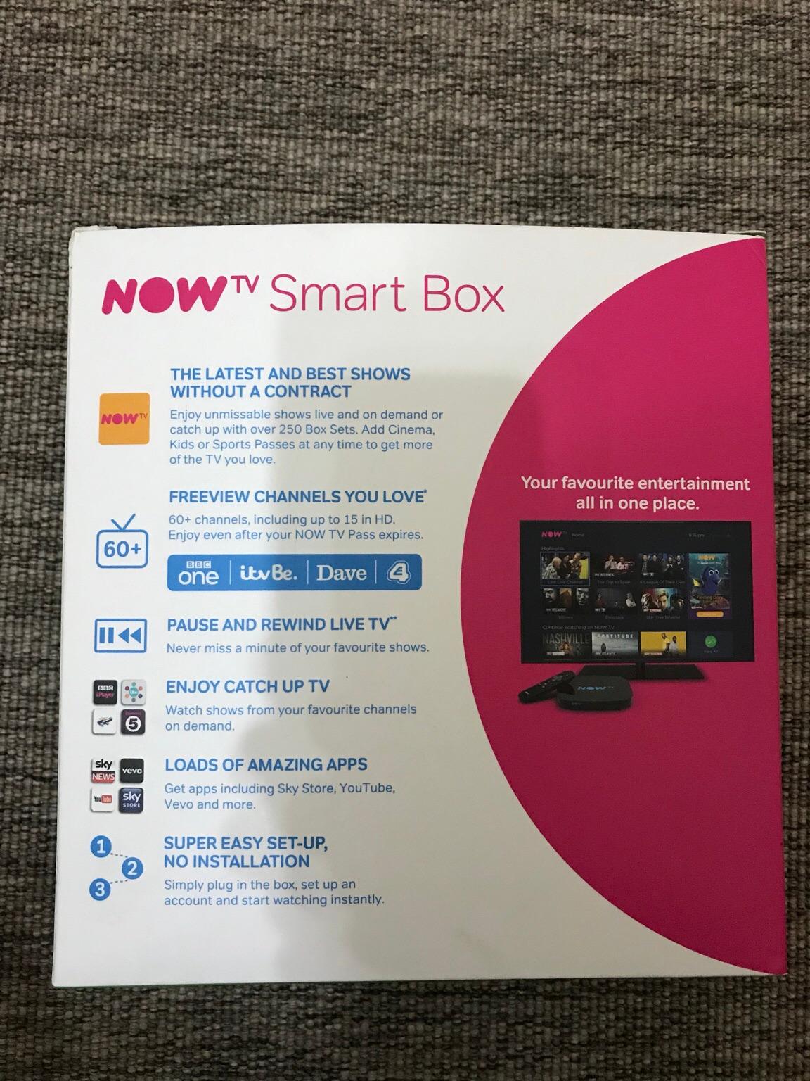 Now TV Smart Box + 3 months entertainment. in M41 Trafford für £ 15,00 ...