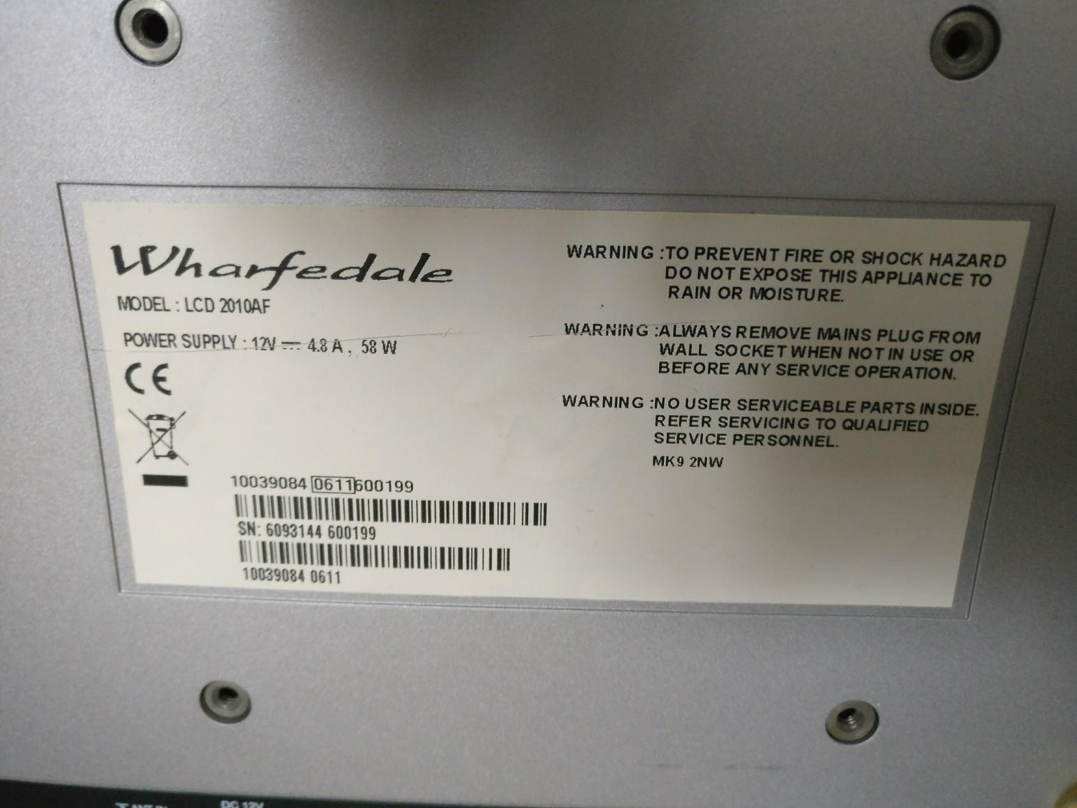 Wharfedale Tv LCD2010AF 20 not smart in SW17 Wandsworth for £30.00 for ...