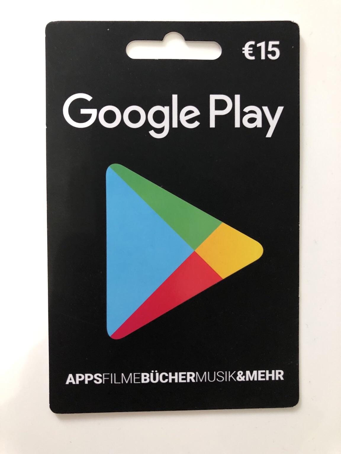 15€ Google Play Guthaben in 6020 Innsbruck für 12,00 € zum Verkauf ...