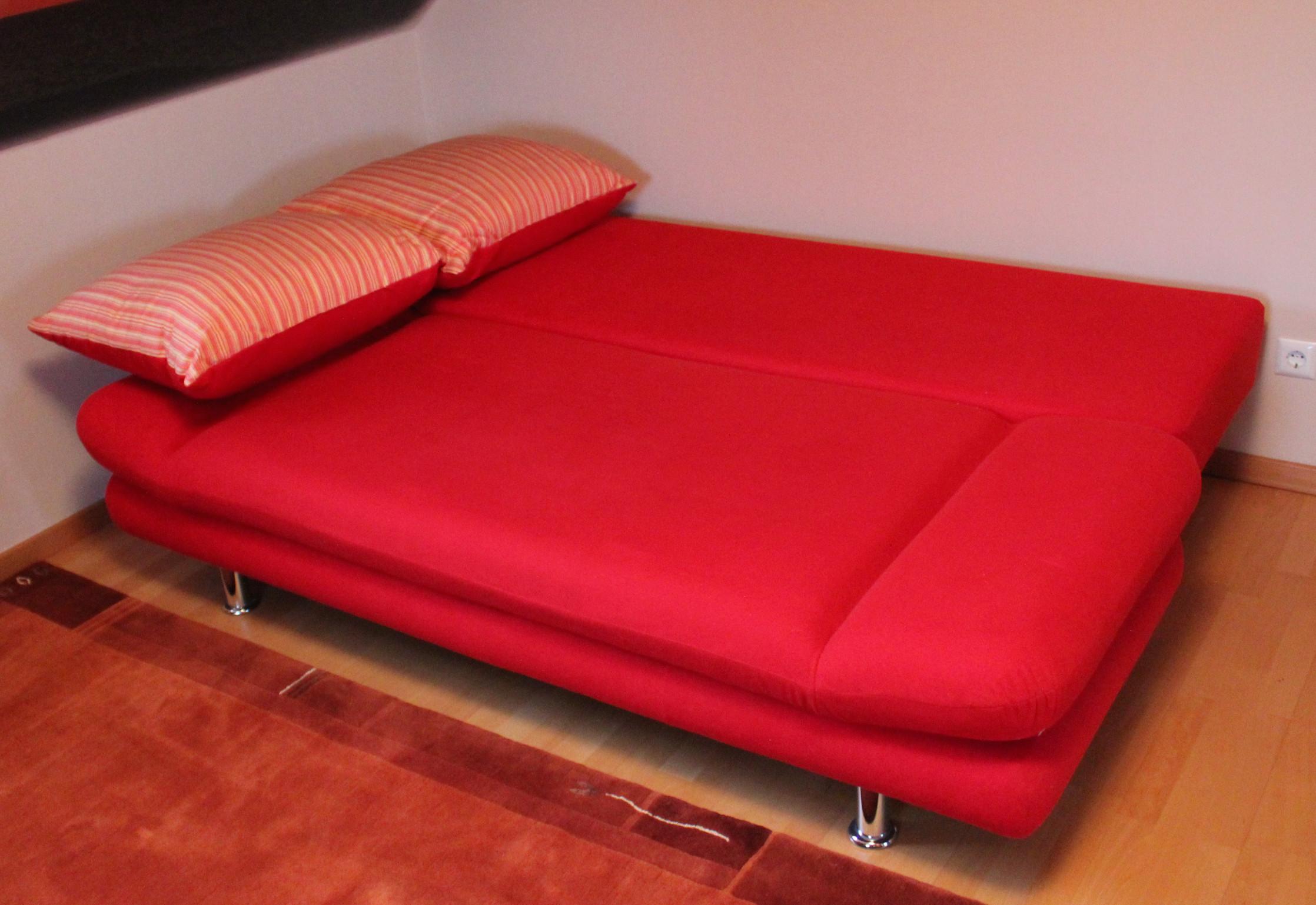 Couch Schlafcouch Sofa Schlafsofa rot in 47877 Willich für € 90,00 zum ...