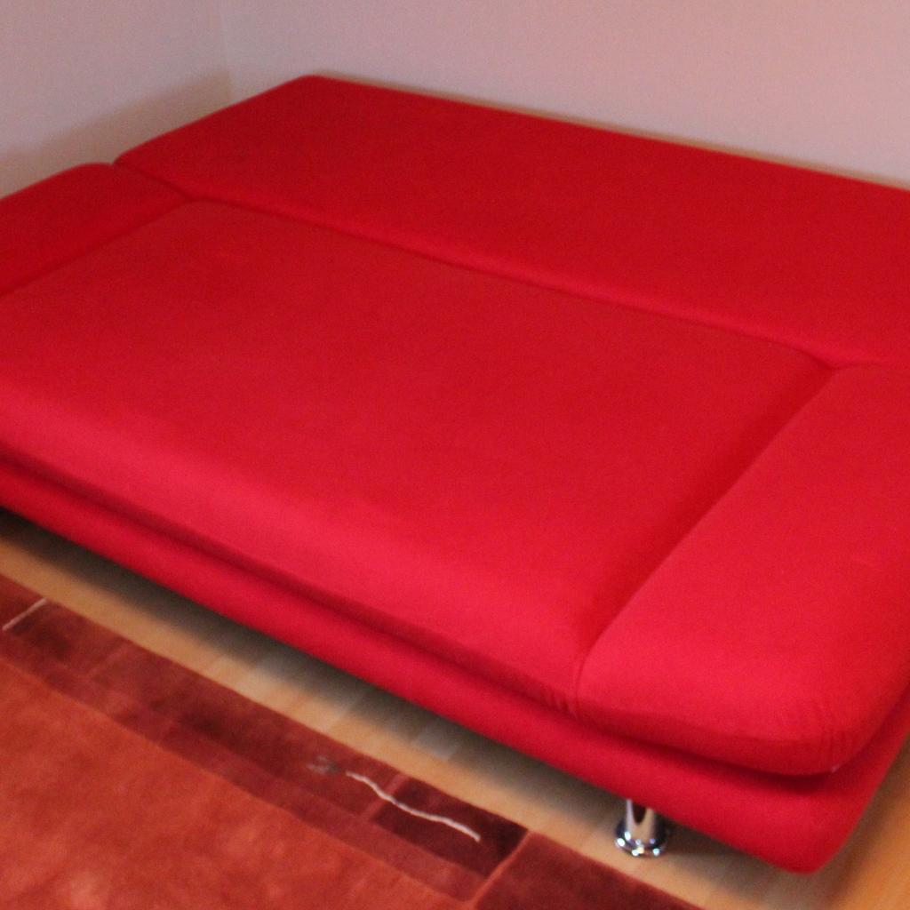 Couch Schlafcouch Sofa Schlafsofa rot in 47877 Willich für € 90,00 zum Verkauf | Shpock AT