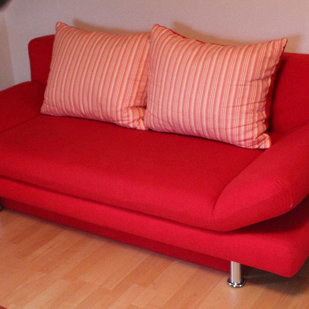 Couch Schlafcouch Sofa Schlafsofa rot in 47877 Willich für € 90,00 zum ...